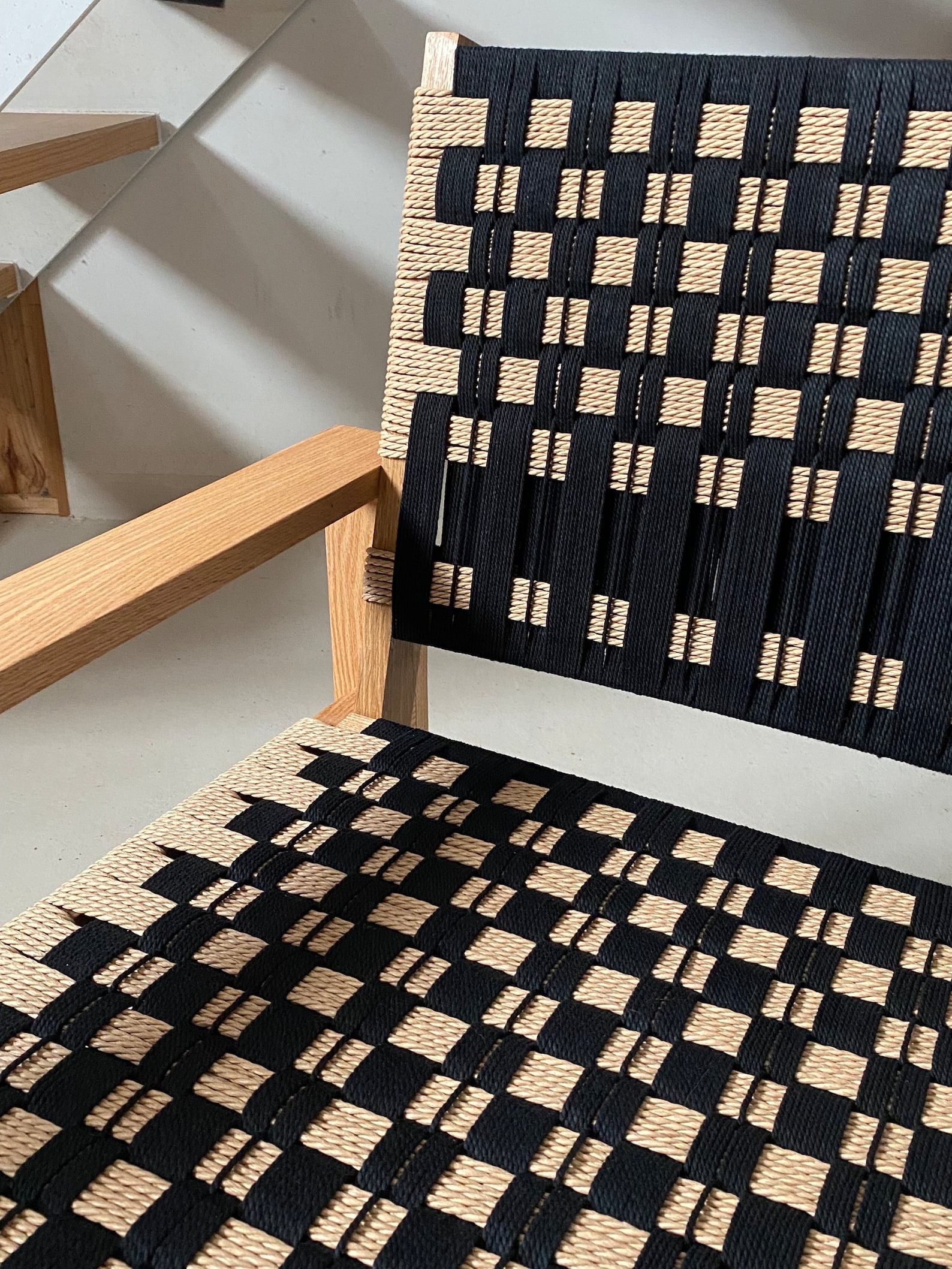 Handmade Armchair With Danish Rope and Cotton Rope. Hand-strung. Landa ...