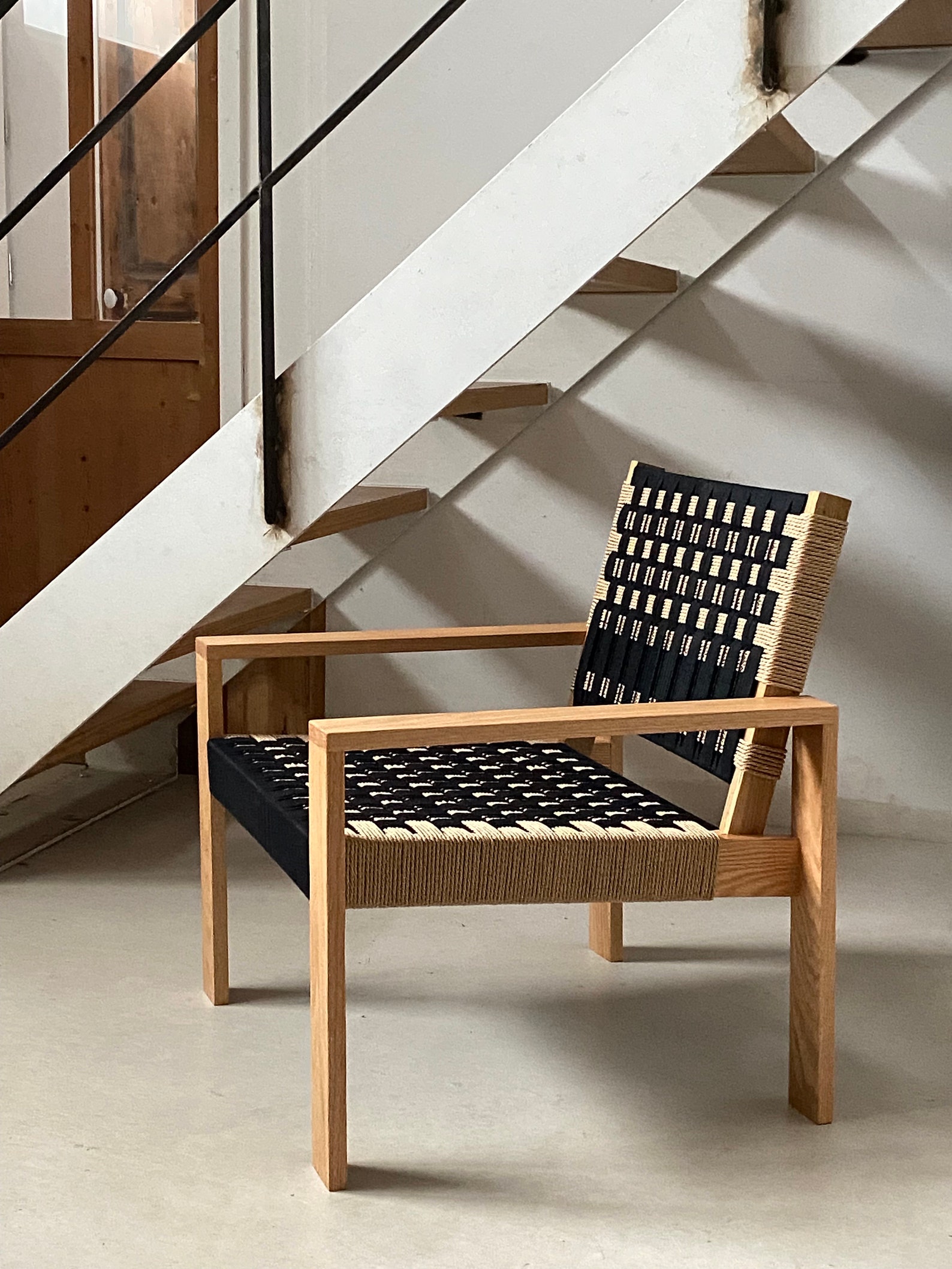 Handmade Armchair With Danish Rope and Cotton Rope. Hand-strung. Landa ...