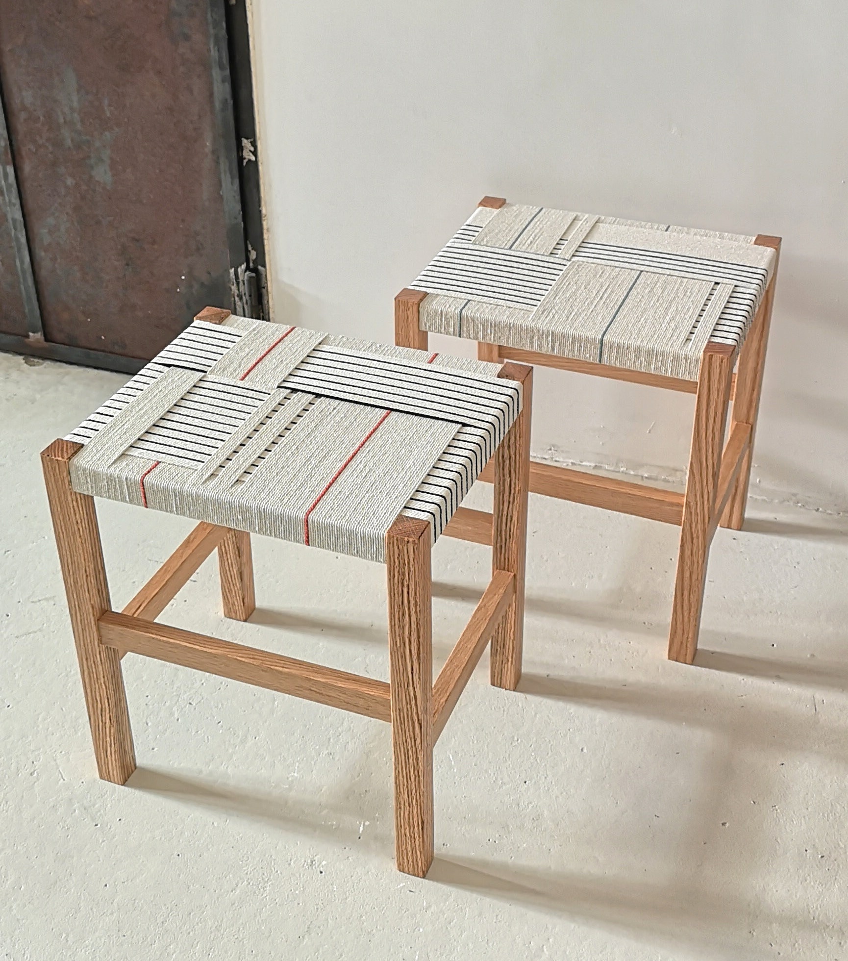 Kai Stools. Handmade With Wood and Cotton Rope. Textile - Etsy UK