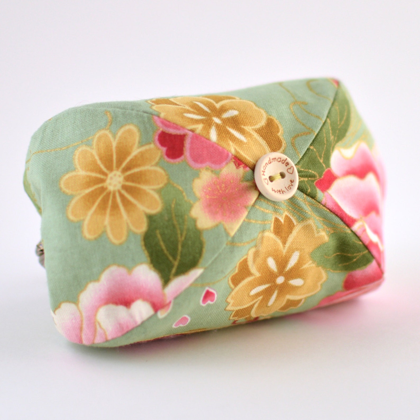 Hand Crafted Gold Embossed Japanese Coin Purse With Bronze Frame - Etsy