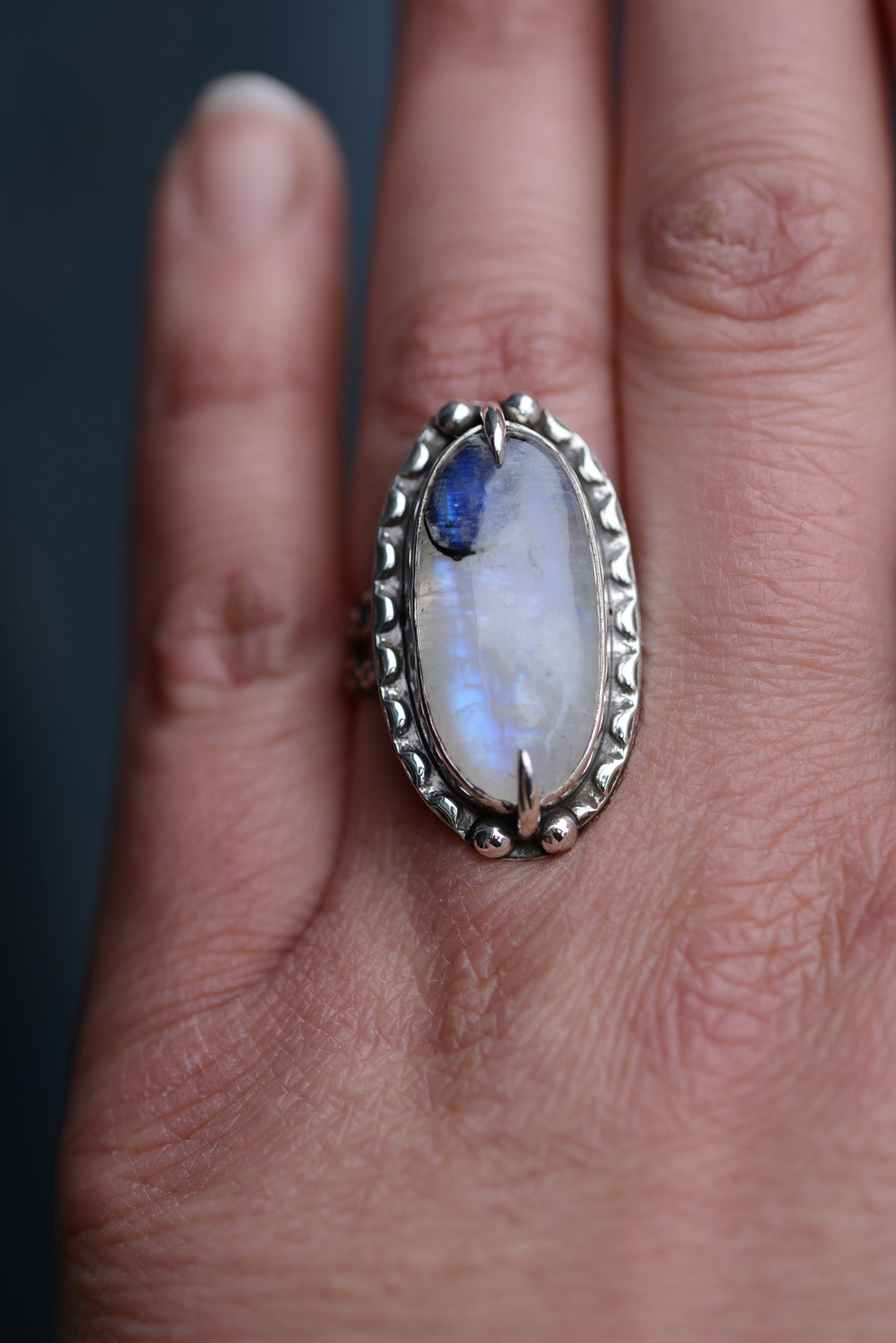 Sterling Silver Witch Ring in Size 8 US Handmade With a Wide Ringband ...