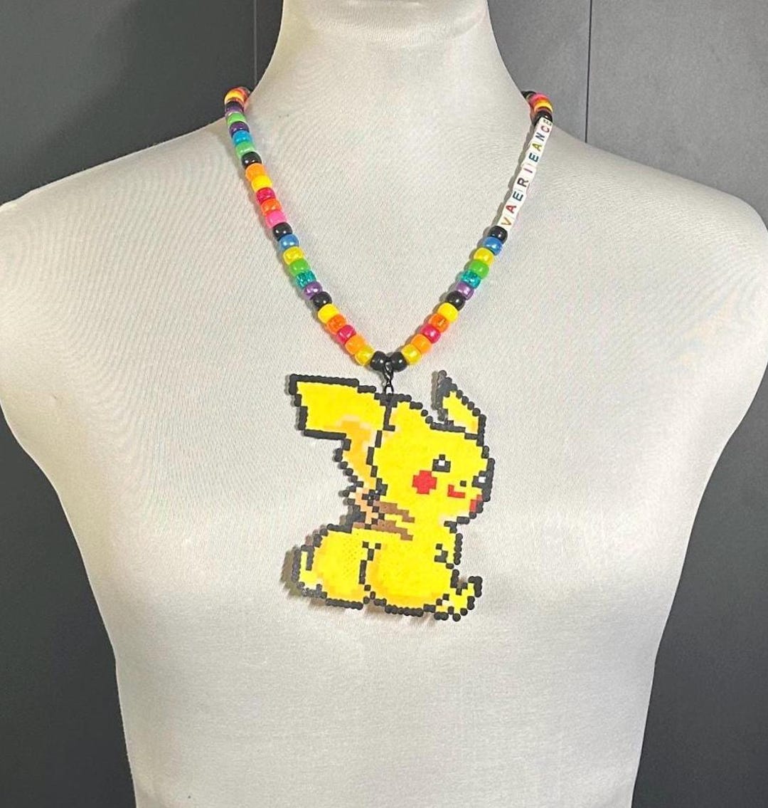 Thicc-achu Pikachu Poké Perler/kandi With Clasp - Etsy