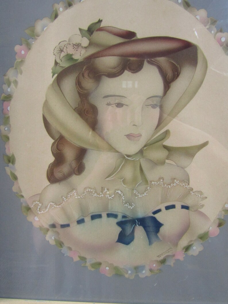 Pair of Sweet Southern Belle Prints Signed Terone - Etsy