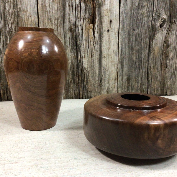 Wood Turned Vase - Etsy