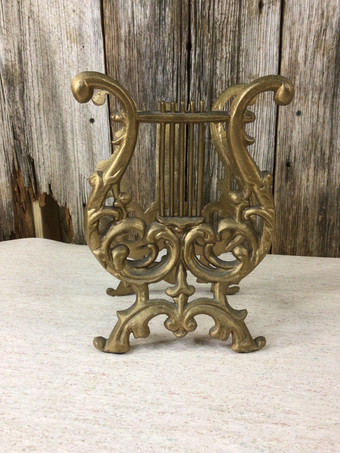 Cast Metal Lyre Music Magazine Album Rack - Etsy