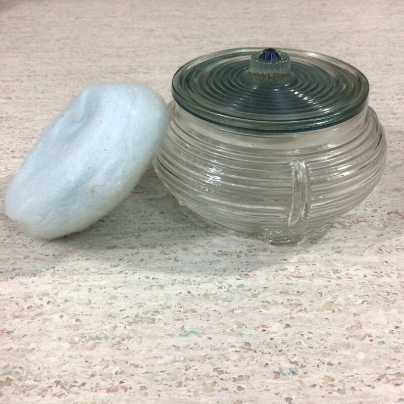 Glass Powder Jar - Etsy