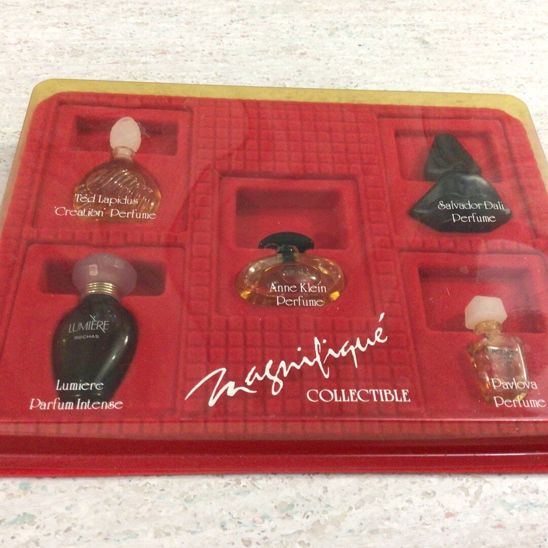 Retro Set of 5 Miniature Perfumes Magnifique Collectible - Etsy