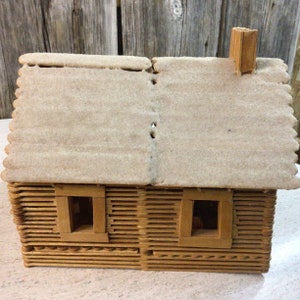 Folk Art Popsicle Stick Church Building - Etsy
