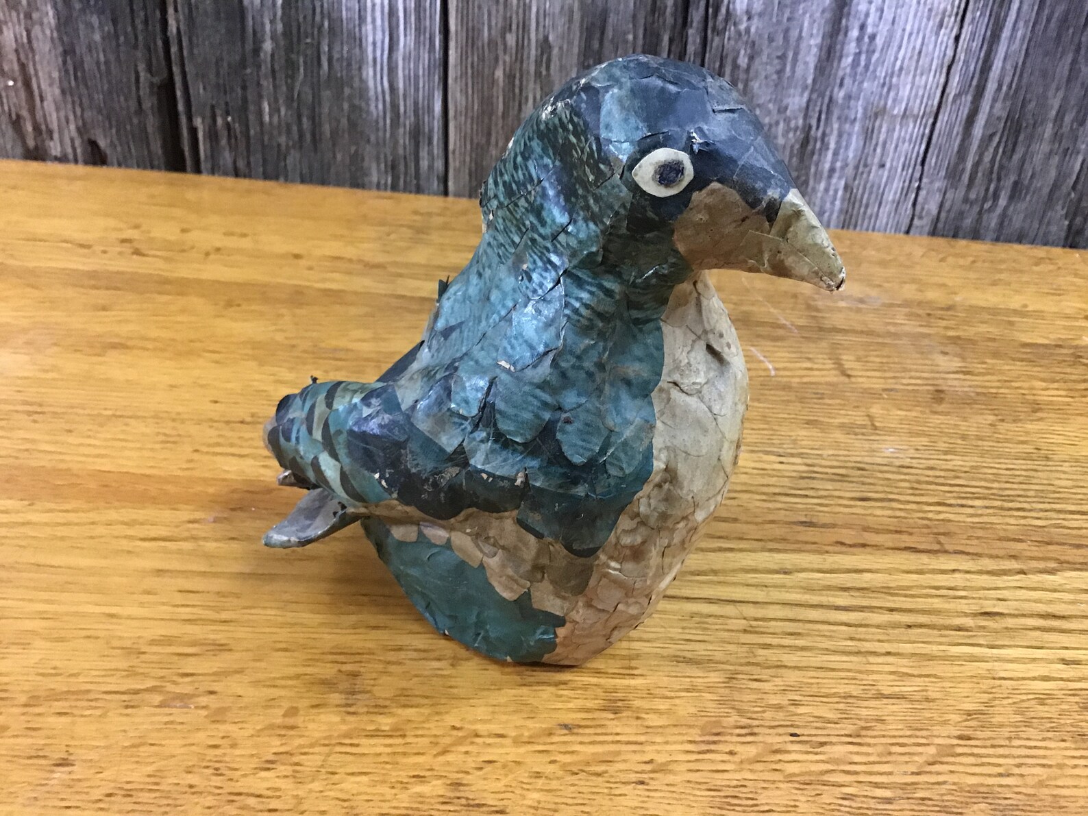 Vintage Papier Mache Bird Figurine - Etsy Sweden