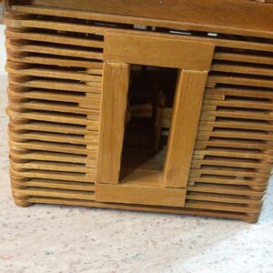 Folk Art Popsicle Stick Church Building - Etsy