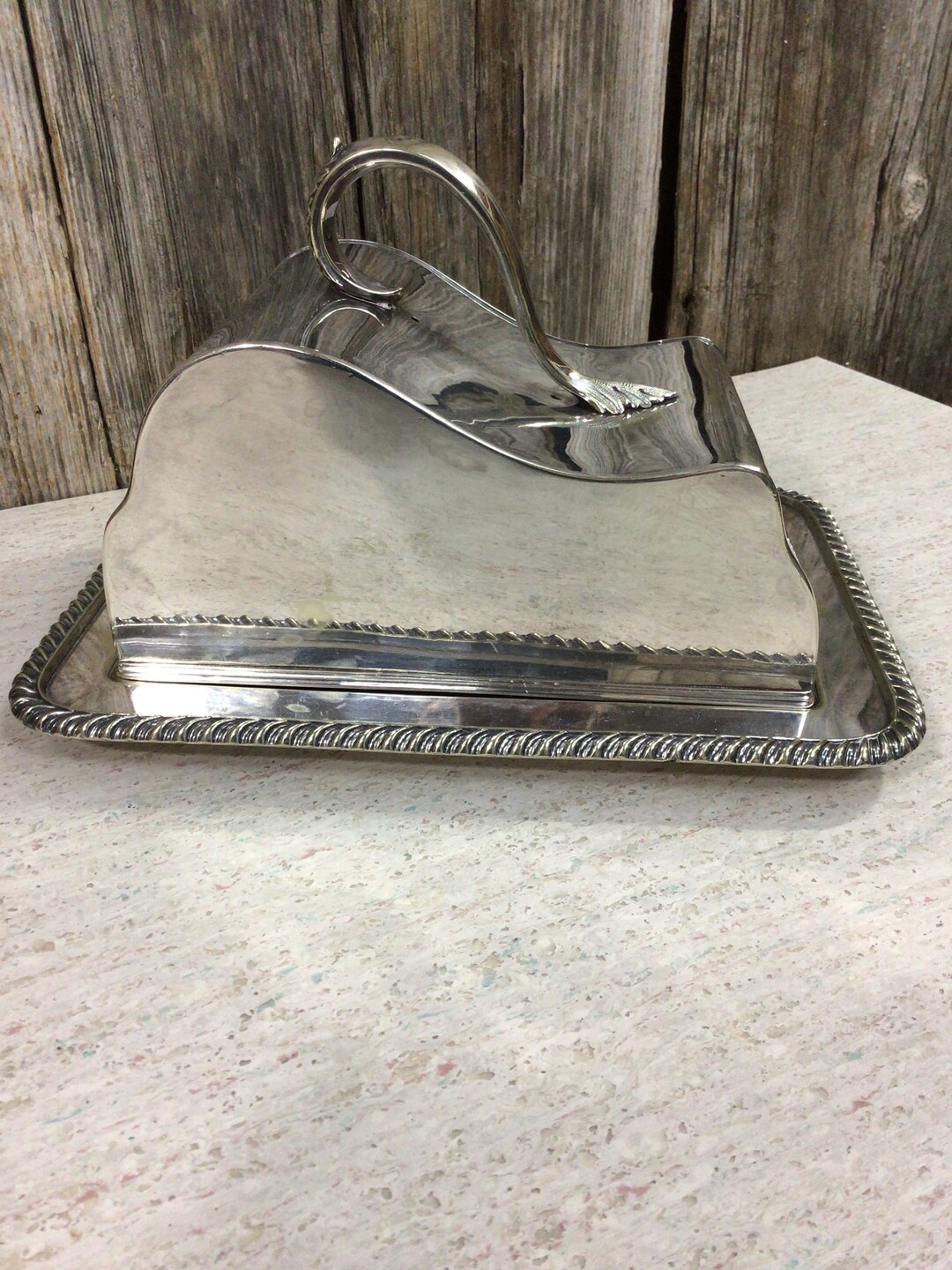 Vintage Z Barraglough & Sons Leeds Silverplate Cheese Server - Etsy