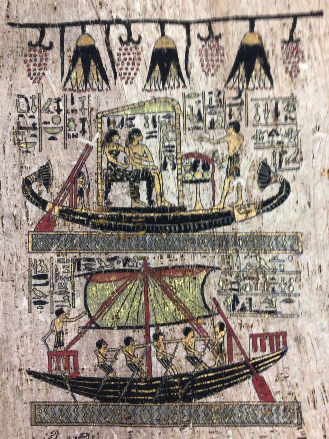 NOS Delta Papyrus Factory Egyptian Painting CHOICE | Etsy