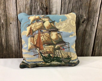 Needlepoint Ship | Etsy