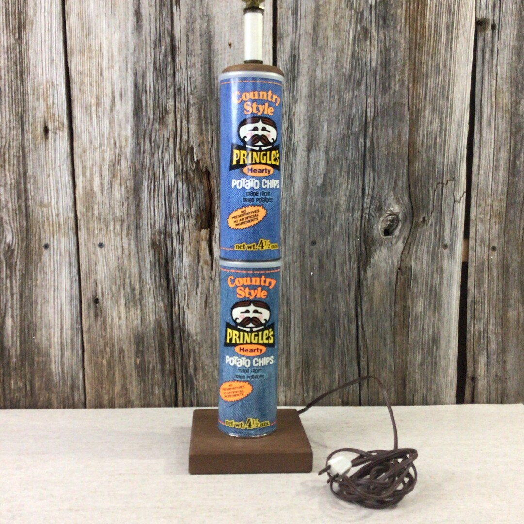 Fun 1980s Country Style Pringle's Potato Chips Lamp - Etsy