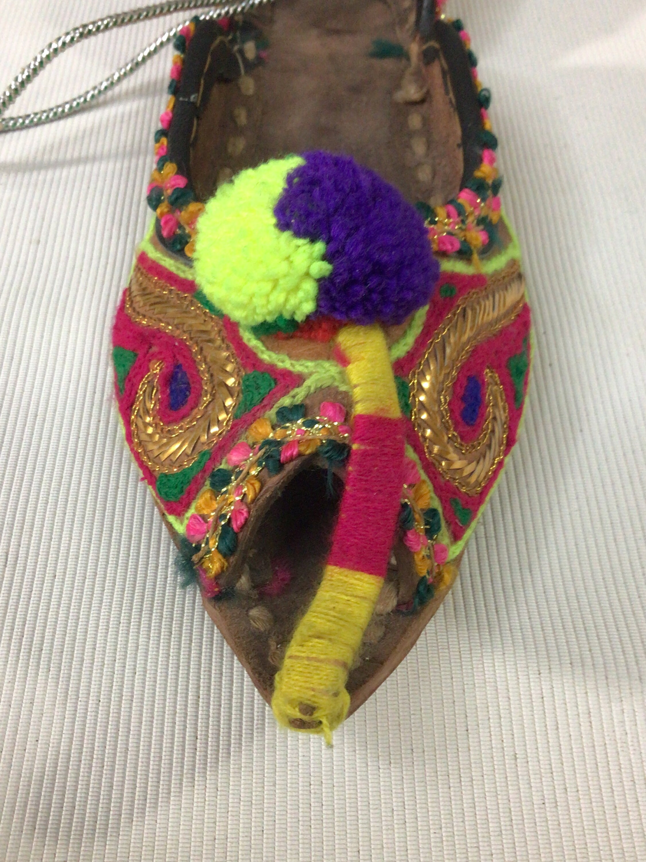 Vintage Middle Eastern Embroidered Slippers Unworn - Etsy UK