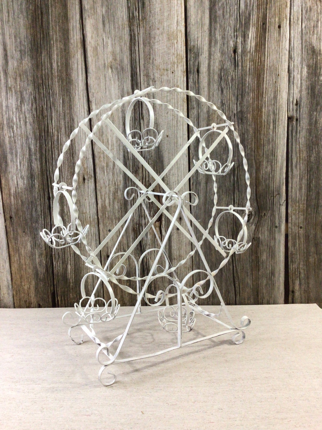 Vintage Wrought Metal Carousel Plant Holder - Etsy