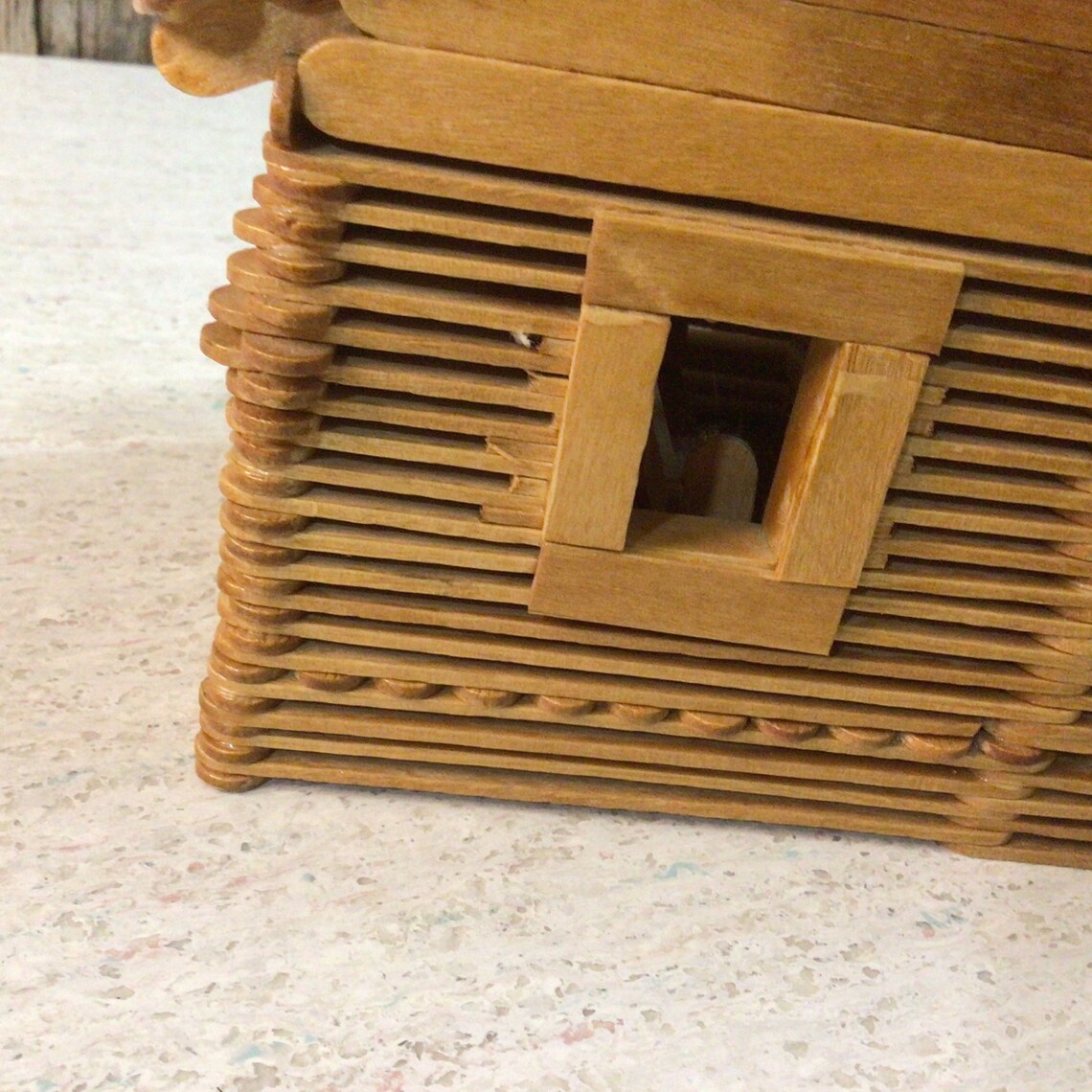 Folk Art Popsicle Stick Church Building - Etsy