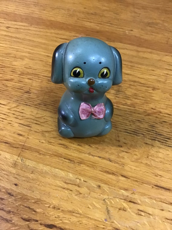 Really Adorable Vintage Painted Wood Dog Pencil Sharpener | Etsy
