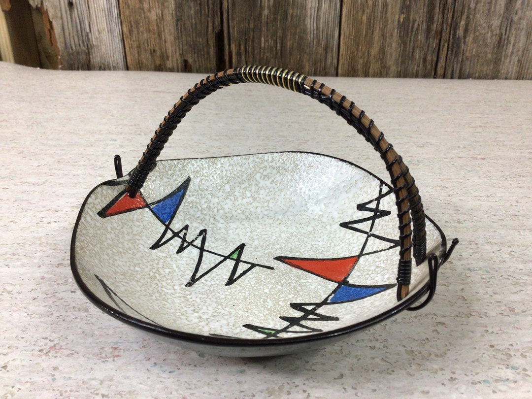 Classic Mid Century Inarco Candy Dish With Handle - Etsy