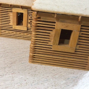 Folk Art Popsicle Stick Church Building - Etsy