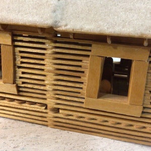 Folk Art Popsicle Stick Church Building - Etsy