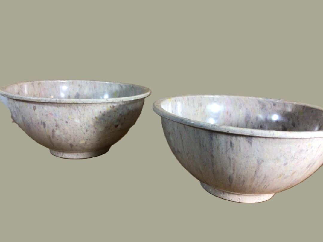 2 Retro Melamine Splatterware 9 Inch Bowls - Etsy