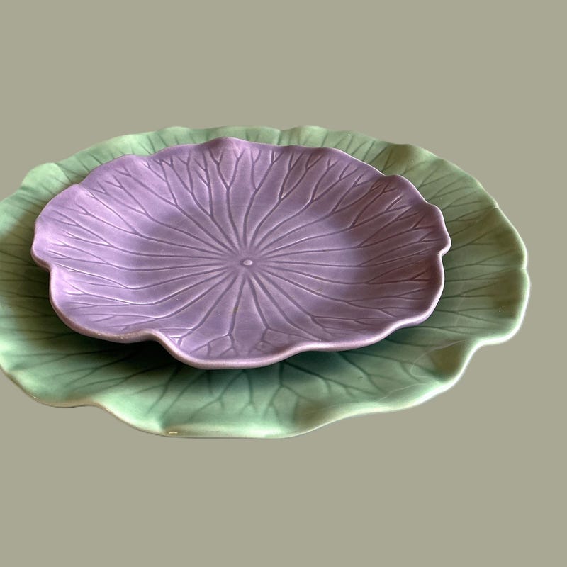 Asian Lotus Plate - Etsy