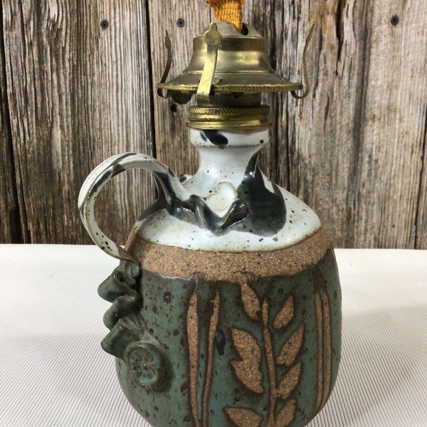 Pottery Oil Lamp - Etsy