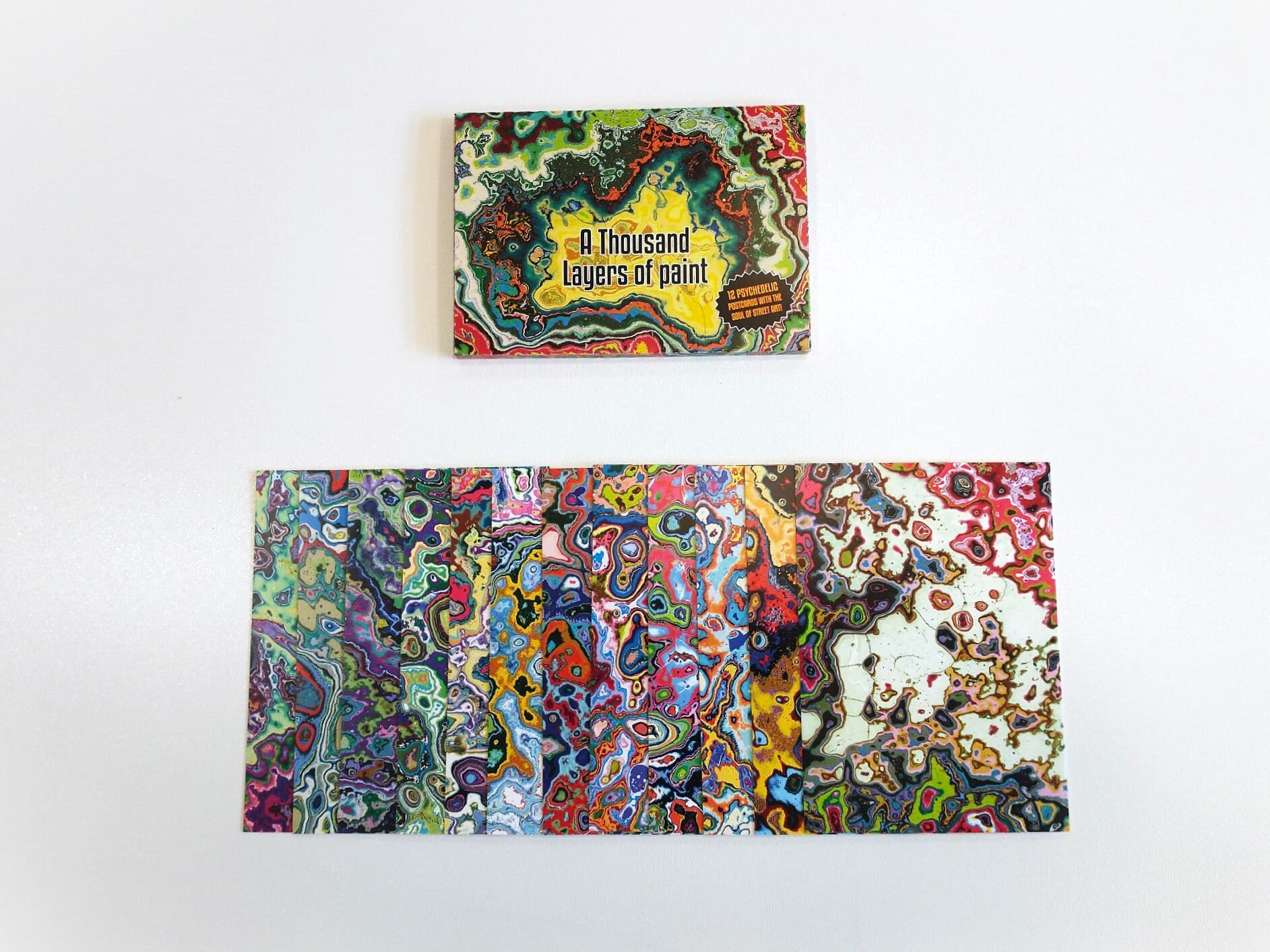 12 Unique Graffiti Art Postcards: Reclaimed Street Art Prints, Sanded & Vibrant Gift Cards ...