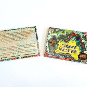 12 Unique Graffiti Art Postcards: Reclaimed Street Art Prints, Sanded & Vibrant Gift Cards ...