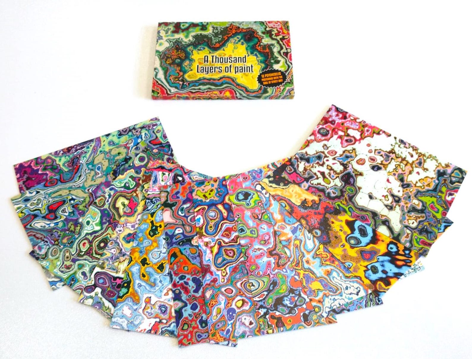 12 Unique Graffiti Art Postcards: Reclaimed Street Art Prints, Sanded ...