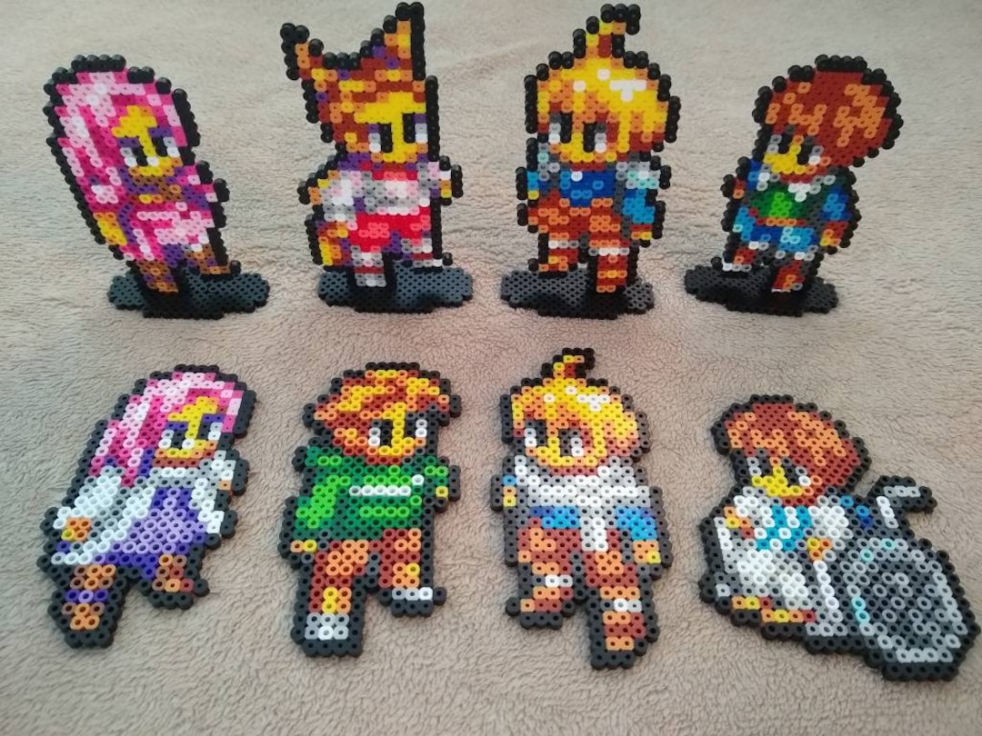 Ritz, Mewt, Marche and Doned // Final Fantasy Tactics Advance // Perler ...
