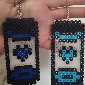 Soul Container Keychains // Undertale // Perler Bead Art - Etsy