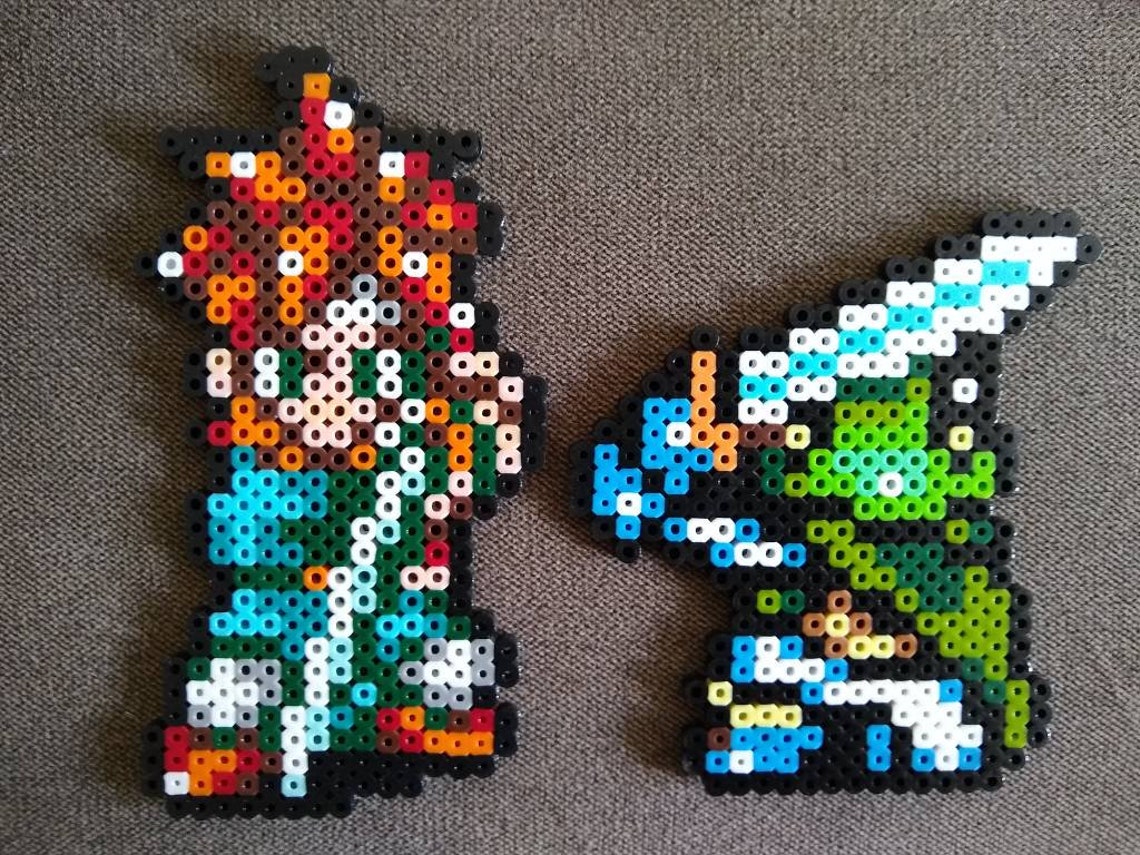 Chrono Trigger: Epoch Poses | Perler Bead Art | Stands, Magnets - Etsy