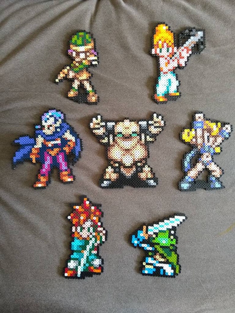 Chrono Trigger: Epoch Poses | Perler Bead Art | Stands, Magnets - Etsy
