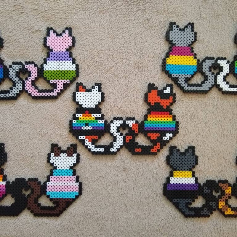 Perler Bead Cat - Etsy