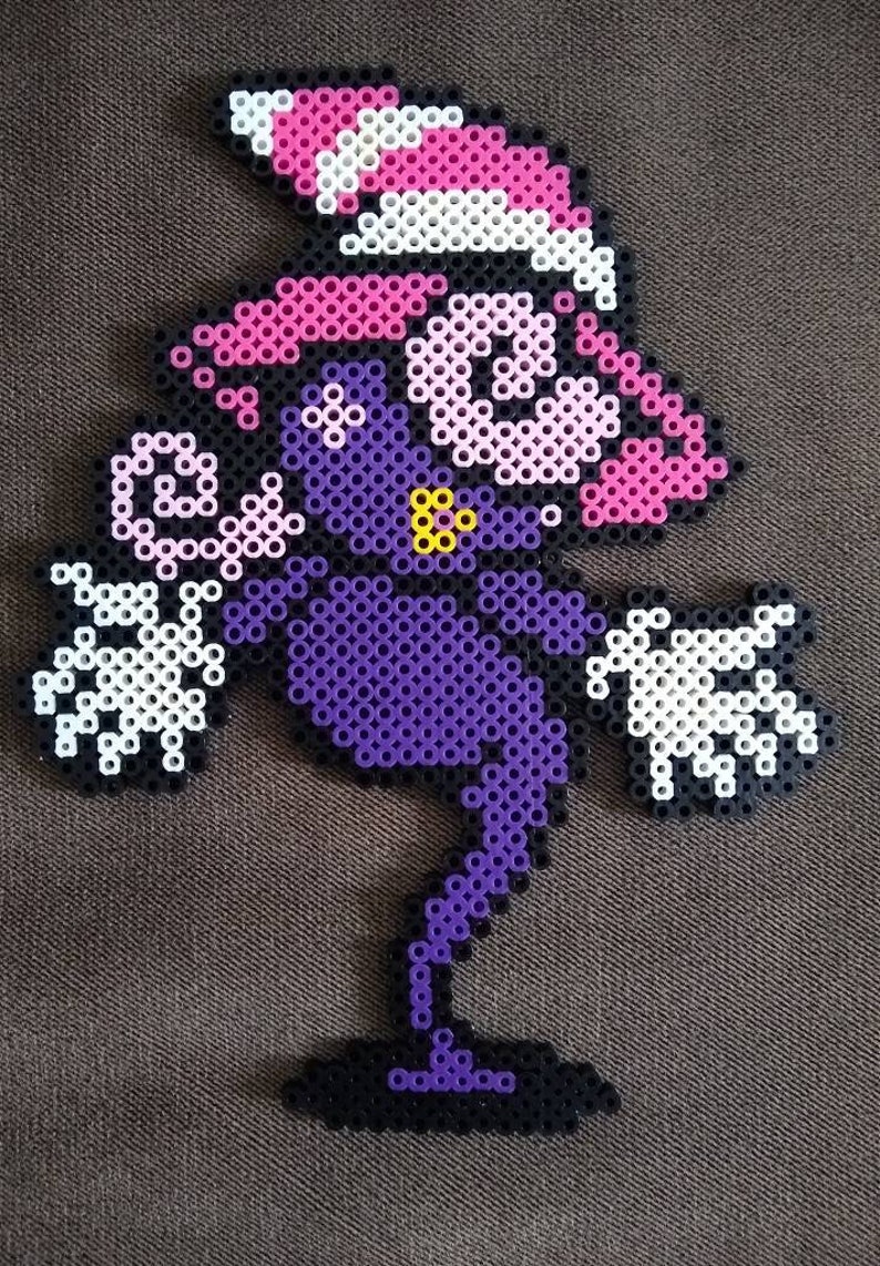 Vivian // Super Paper Mario // Perler Bead Art - Etsy