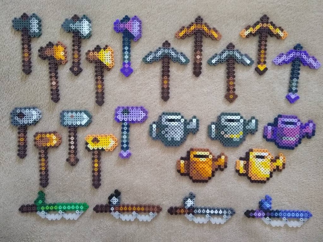 Tools Stardew Valley Perler Bead Art Etsy