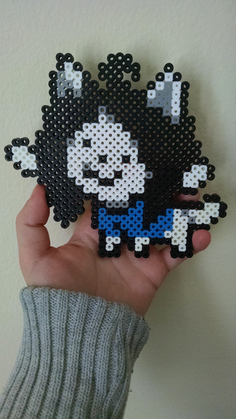Temmie and Dancing Mushroom // Undertale // Perler Bead Art - Etsy