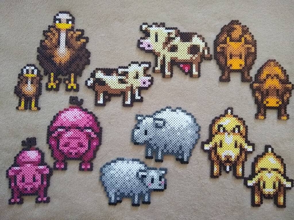 Barn Animals // Stardew Valley // Perler Bead Art - Etsy Canada