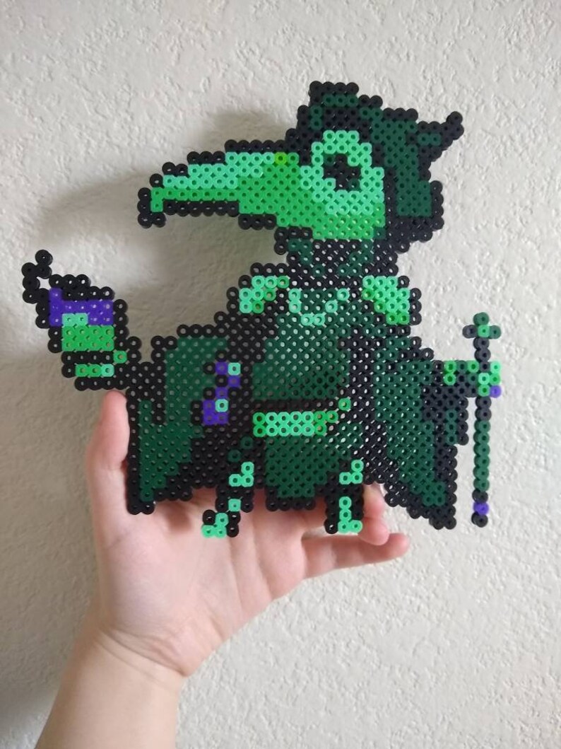 Plague Knight // Shovel Knight // Perler Bead Art | Etsy