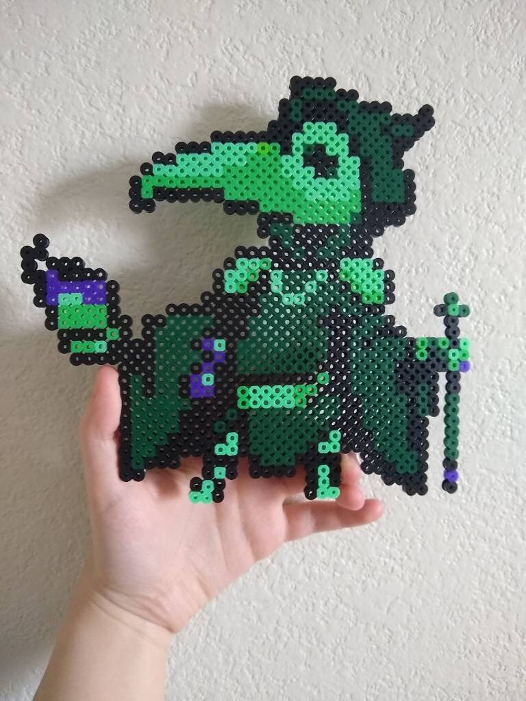 Plague Knight // Shovel Knight // Perler Bead Art - Etsy