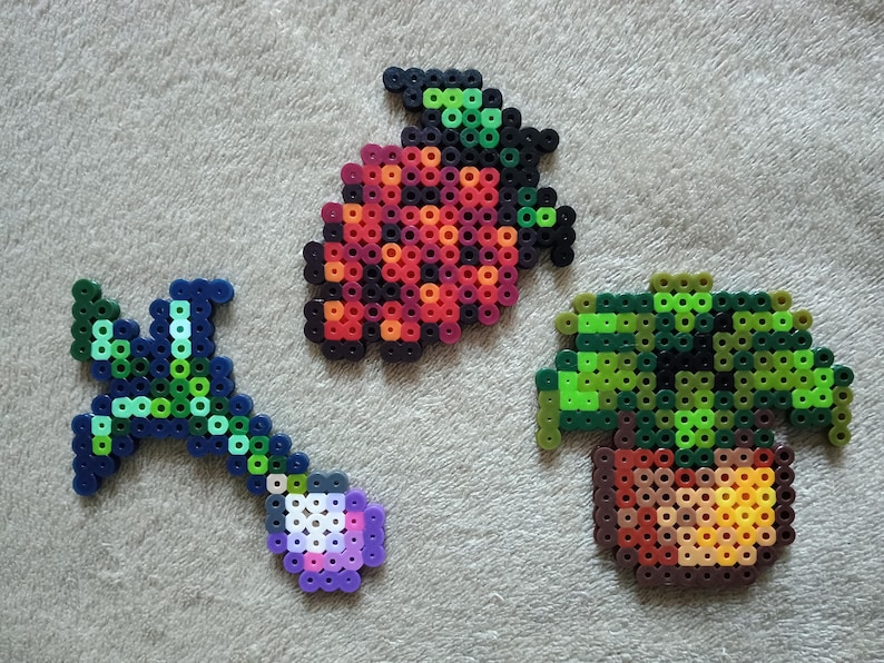 Spring Crops and Forageables // Stardew Valley // Perler Bead Art ...