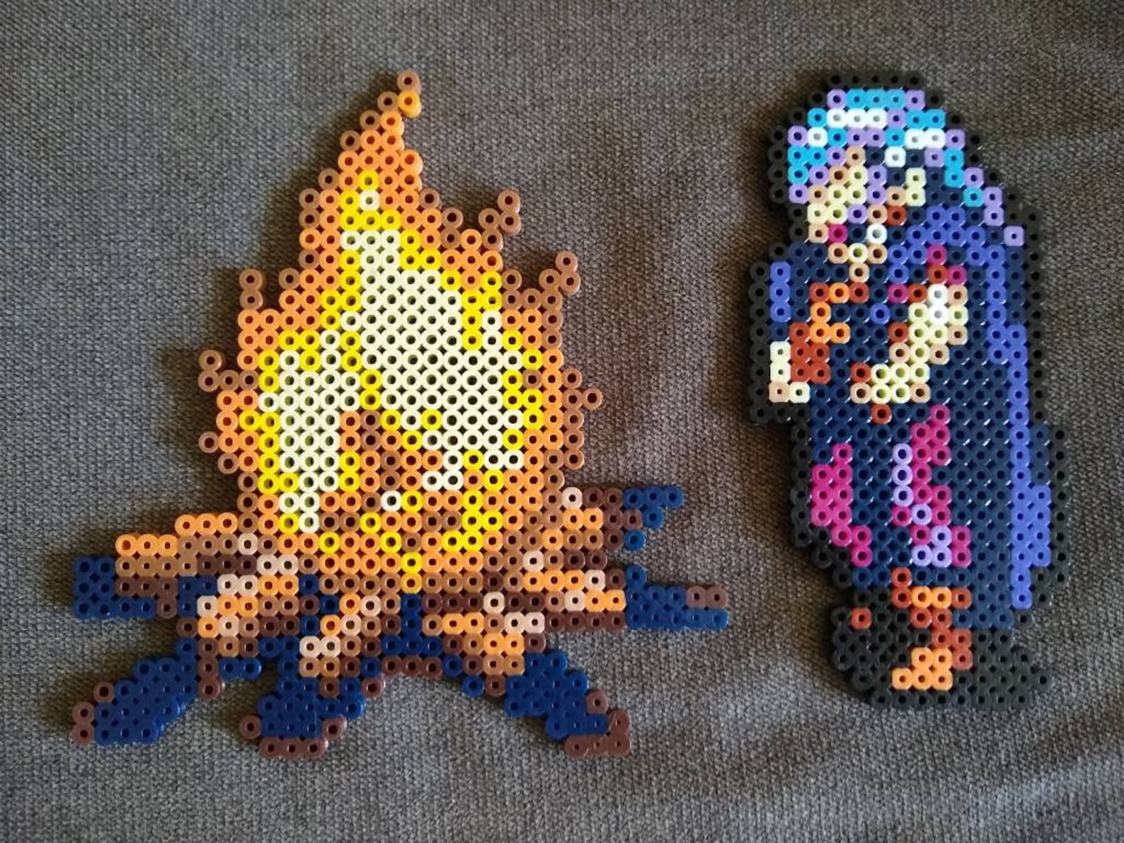 Campfire Scene // Chrono Trigger // Perler Bead Art - Etsy