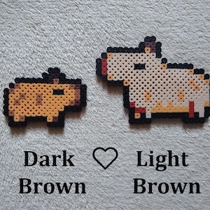 Capybaras // Fields of Mistria // Perler Bead Art - Etsy UK