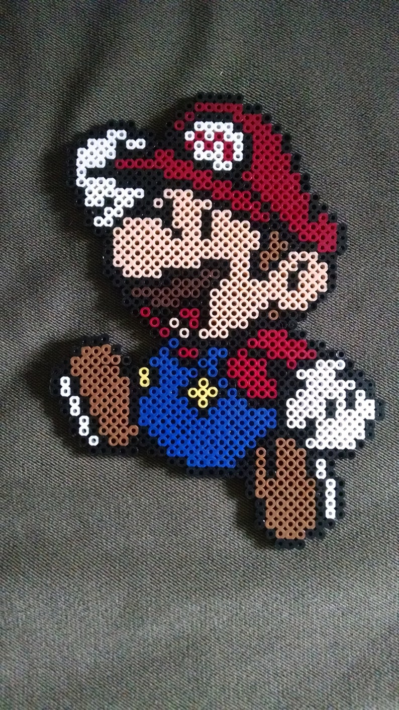 Mario // Super Paper Mario // Perler Bead Art - Etsy