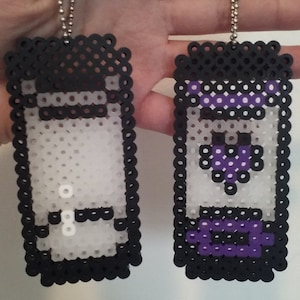 Soul Container Keychains // Undertale // Perler Bead Art - Etsy