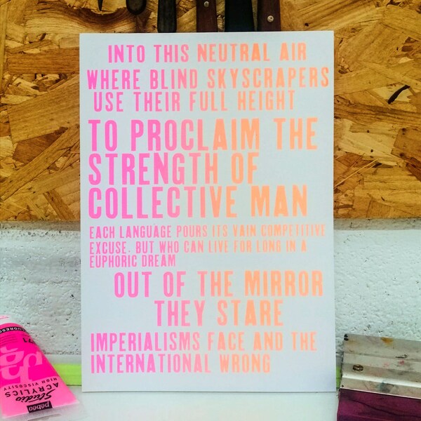 Screenprint Neon - Etsy