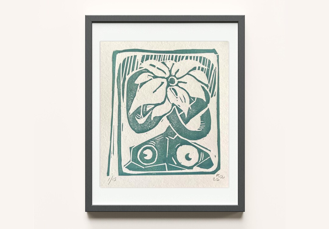 Rock Pikmin Mini Linocut Linoprint - Etsy