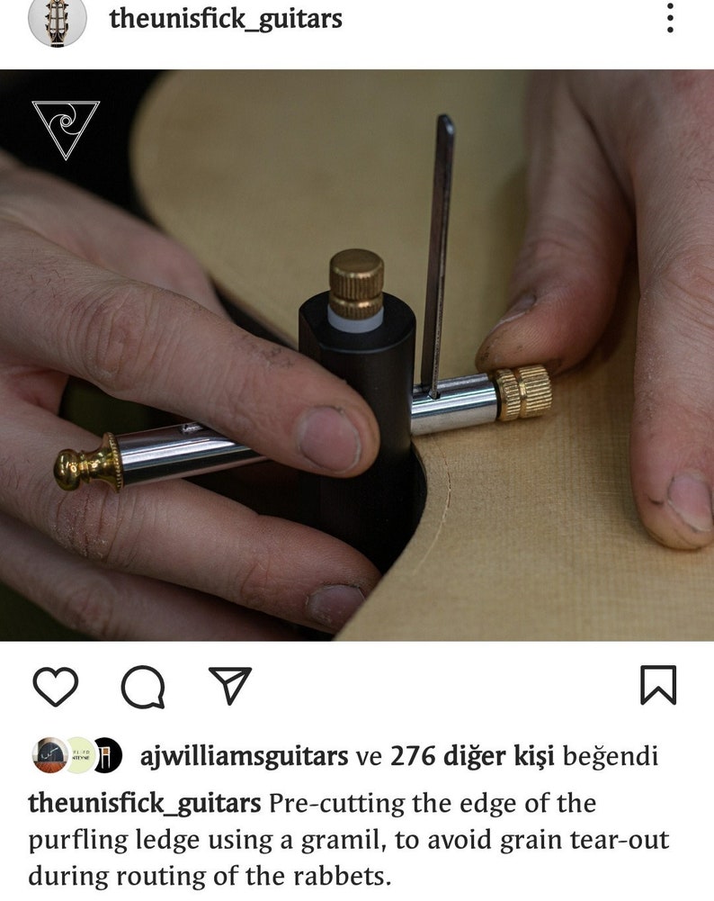 Purfling Cutter Guitar Maker Special Productıon - Etsy